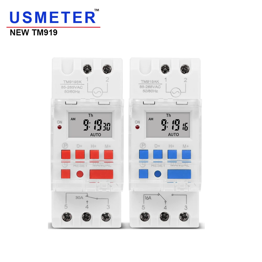 Digital 7 Days Programmable Time Switch Ac 220v - Tm919 110v 220v ...