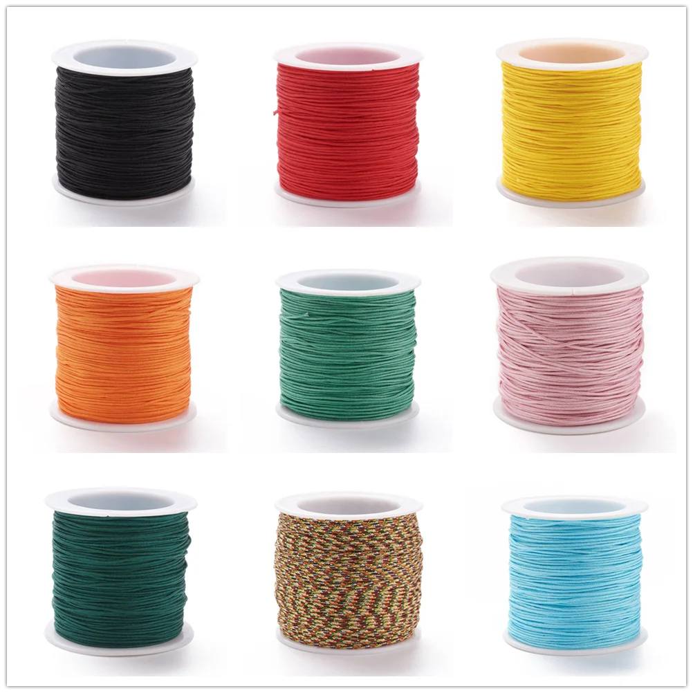 100yards-roll-Braided-Nylon-Thread-Cords-0-8mm-1mm-For-Jewelry-Making ...