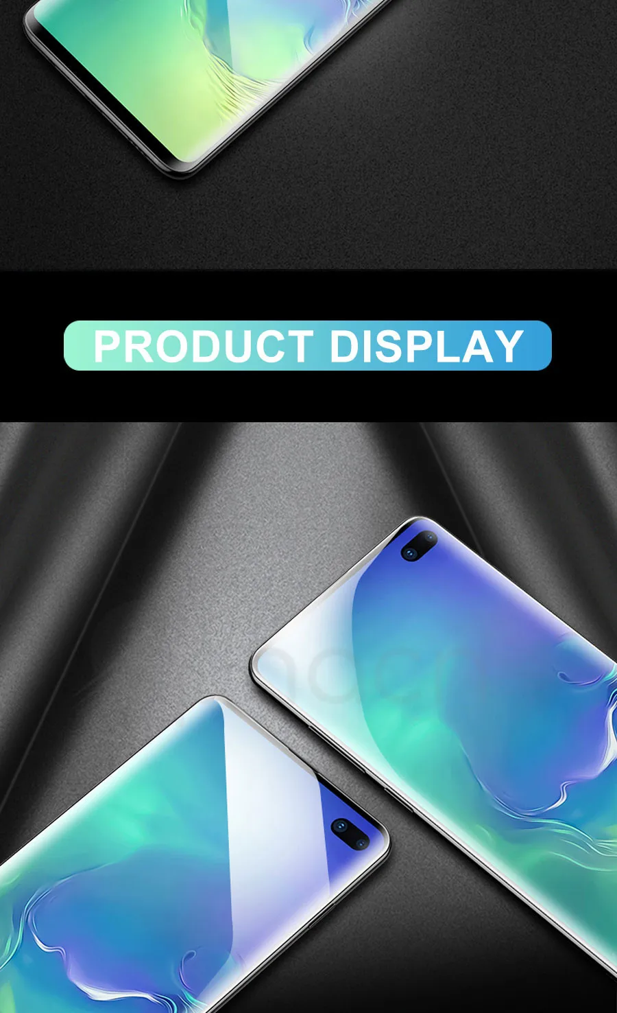 100D полное изогнутое покрытие из закаленного стекла для samsung Galaxy S10 S9 S8 Plus S10e S7 ...