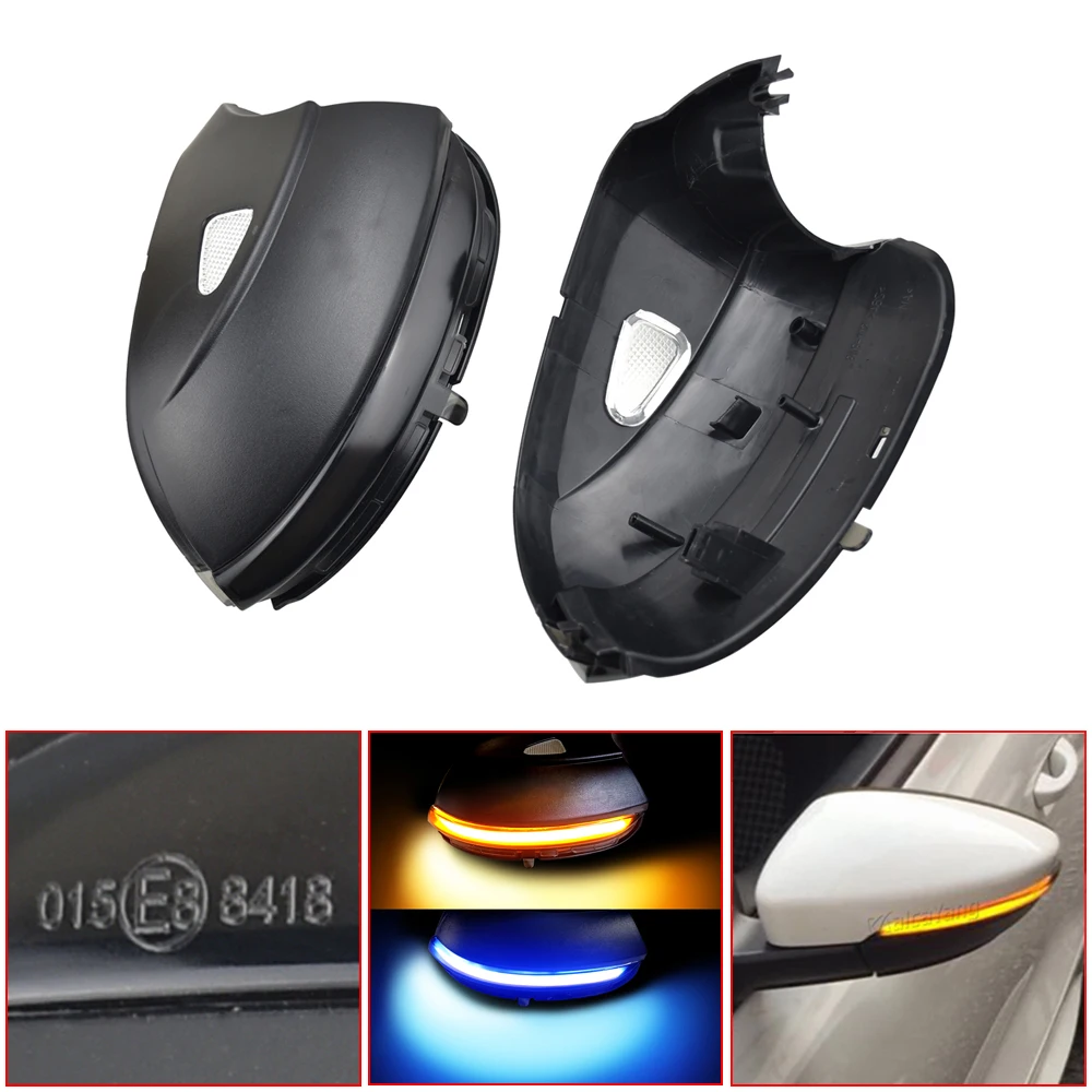 LED-Turn-Signal-Light-Flashing-Water-Rearview-Side-Mirror-Dynamic-Sequential-Blinker-For-VW ...