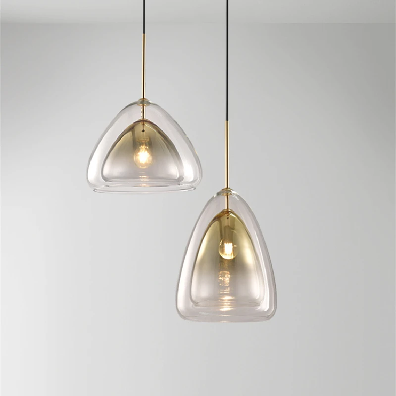 Nordic-Pendant-Lights-Modern-Double-layered-Glass-Hanging-Lamp-For ...