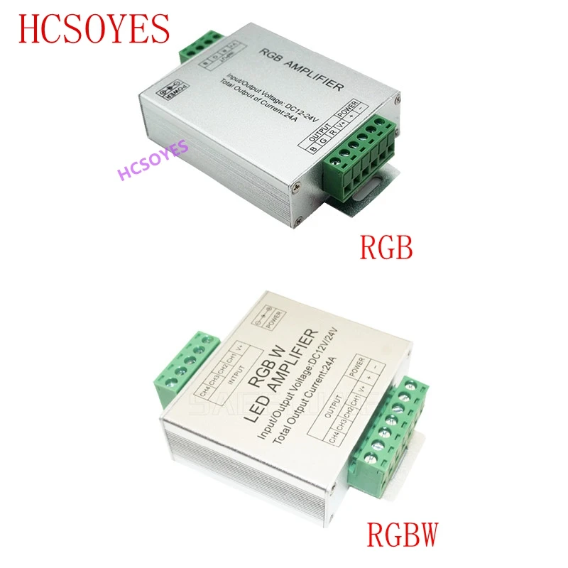 LED RGBW /RGB Amplifier DC12 - 24V 24A 4 Channel Output RGBW/RGB LED ...