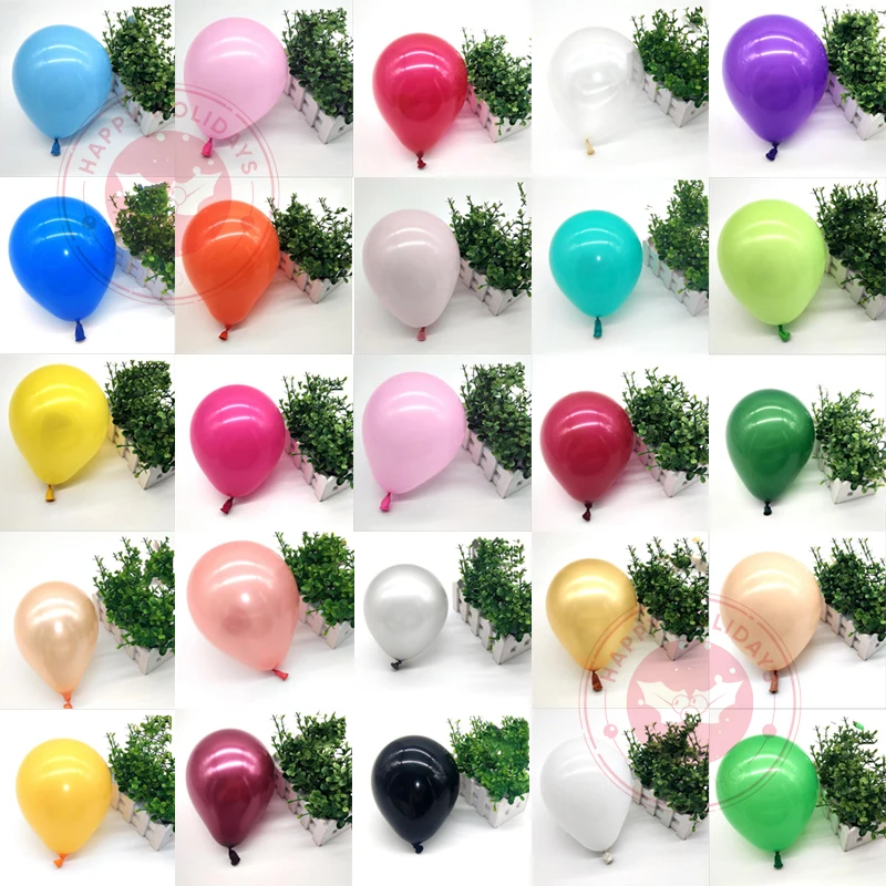 New Small Latex Balloon Birthday Party Wedding Decoration Colorful Girl ...