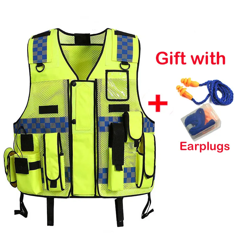 2023-NEW-Yellow-Tactic-Security-Patrol-Vest-Hi-Viz-Industry-Door-Staff ...