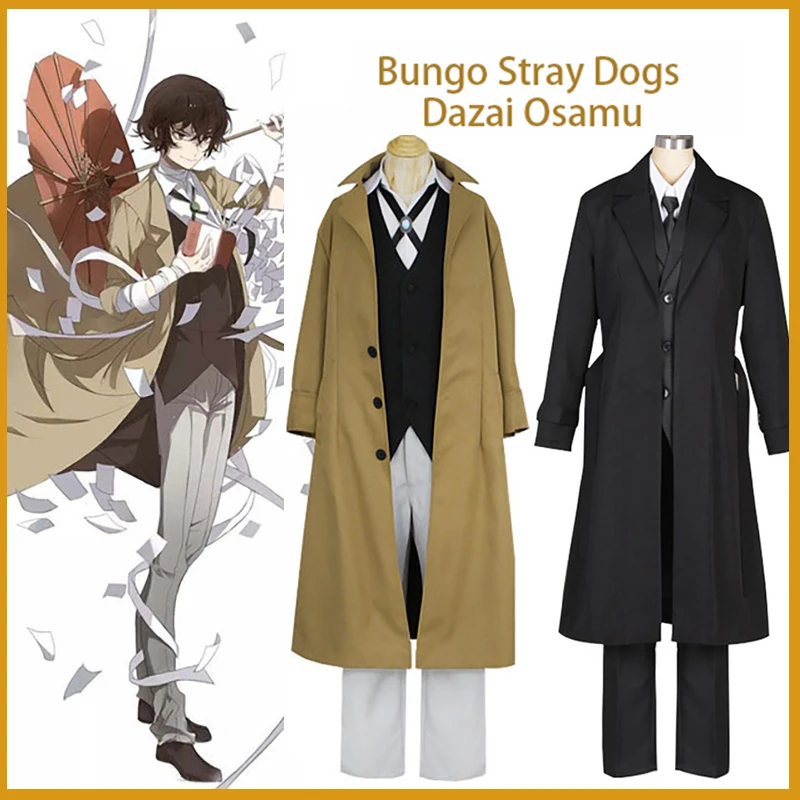 Women Anime Bungo Stray Dogs Osamu Dazai Cosplay Suit Armed Detective ...