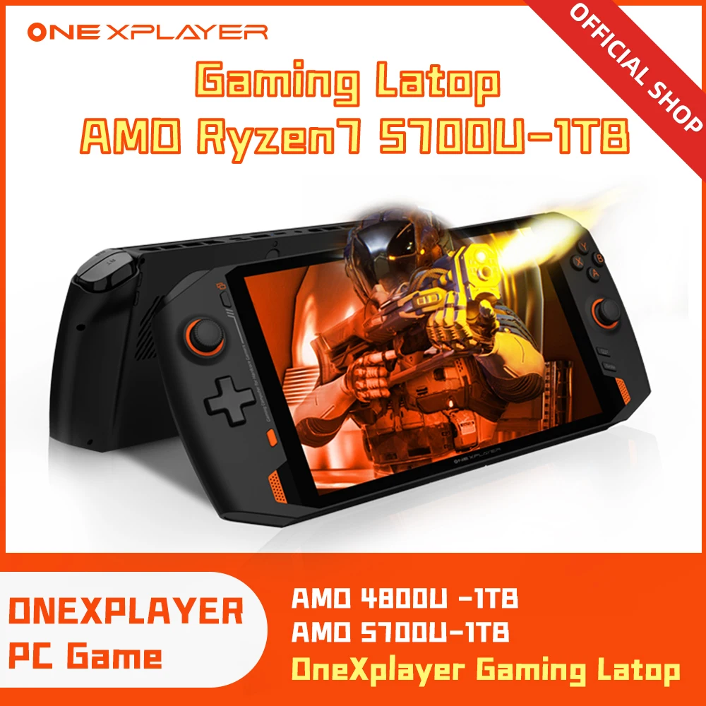 New ONEXPLAYER AMD Ryzen 5700U Game Console PC 8.4 Inch Pocket Computer ...