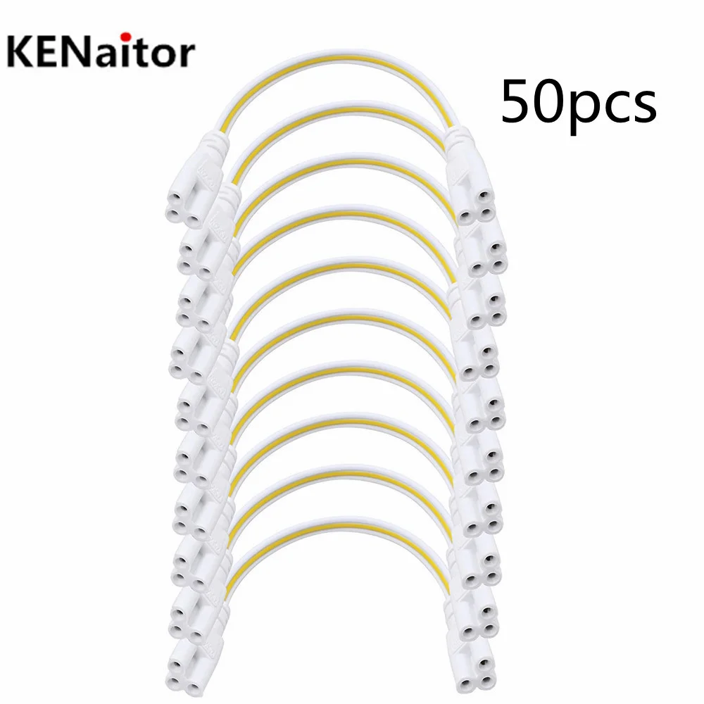 50pcs 3 Pin Led Tube Connector 30cm Three-phase T5 T8 Led Lamp Lighting ...