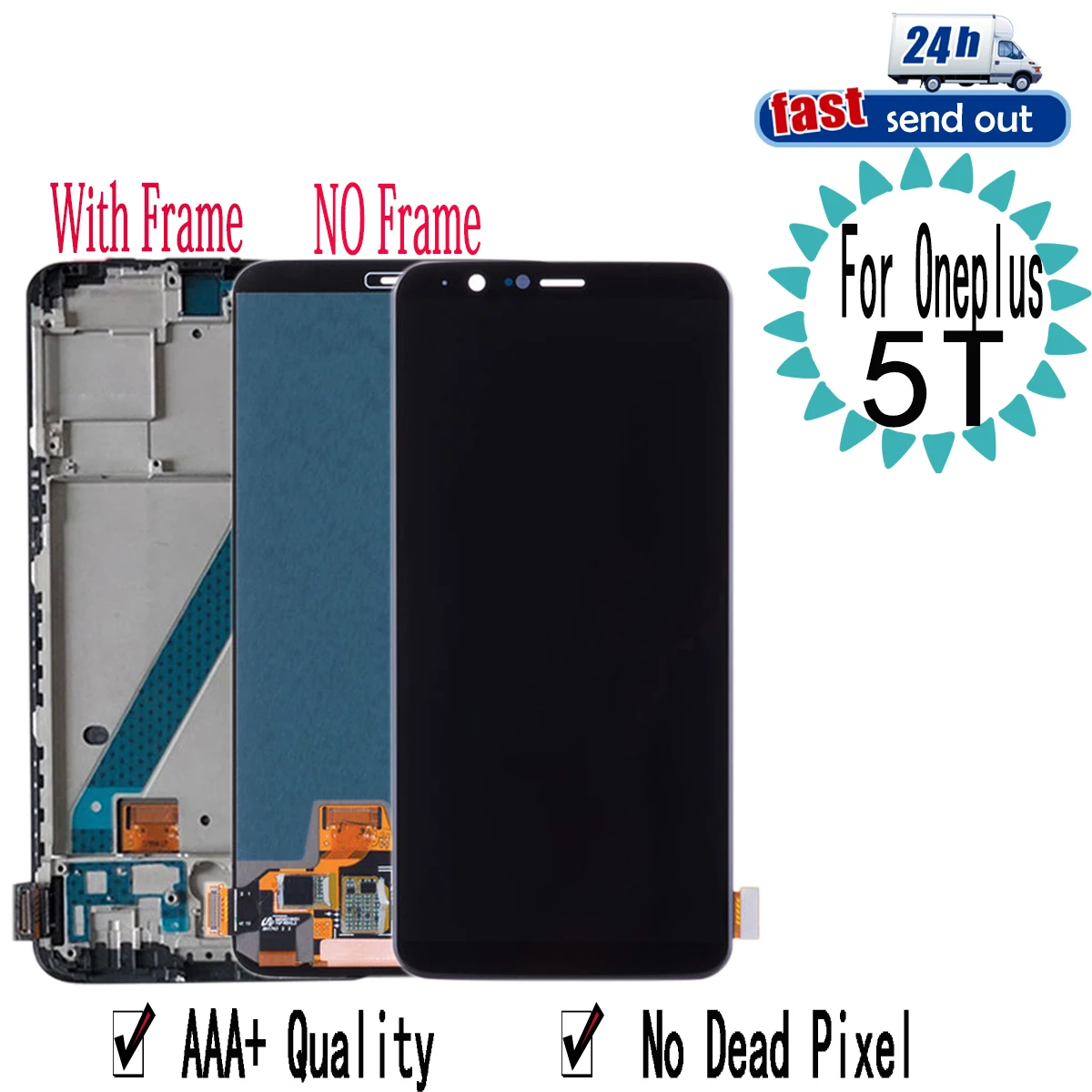 6.01" 5T LCD For Oneplus 5T LCD Display Touch Screen Digitizer Assembly ...