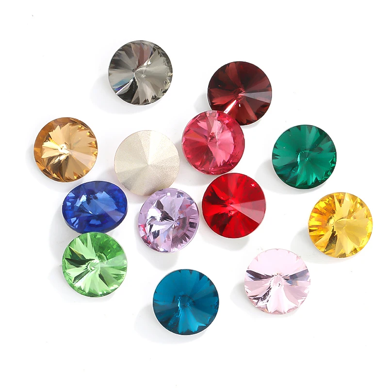 XiChuan-10Pcs-Round-Loose-Rhinestones-6mm-8mm-10mm-12mm-14mm-Glass ...