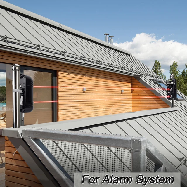 Waterproof Dual Beam Sensor Active Infrared Intrusion Detector IR 10m ...