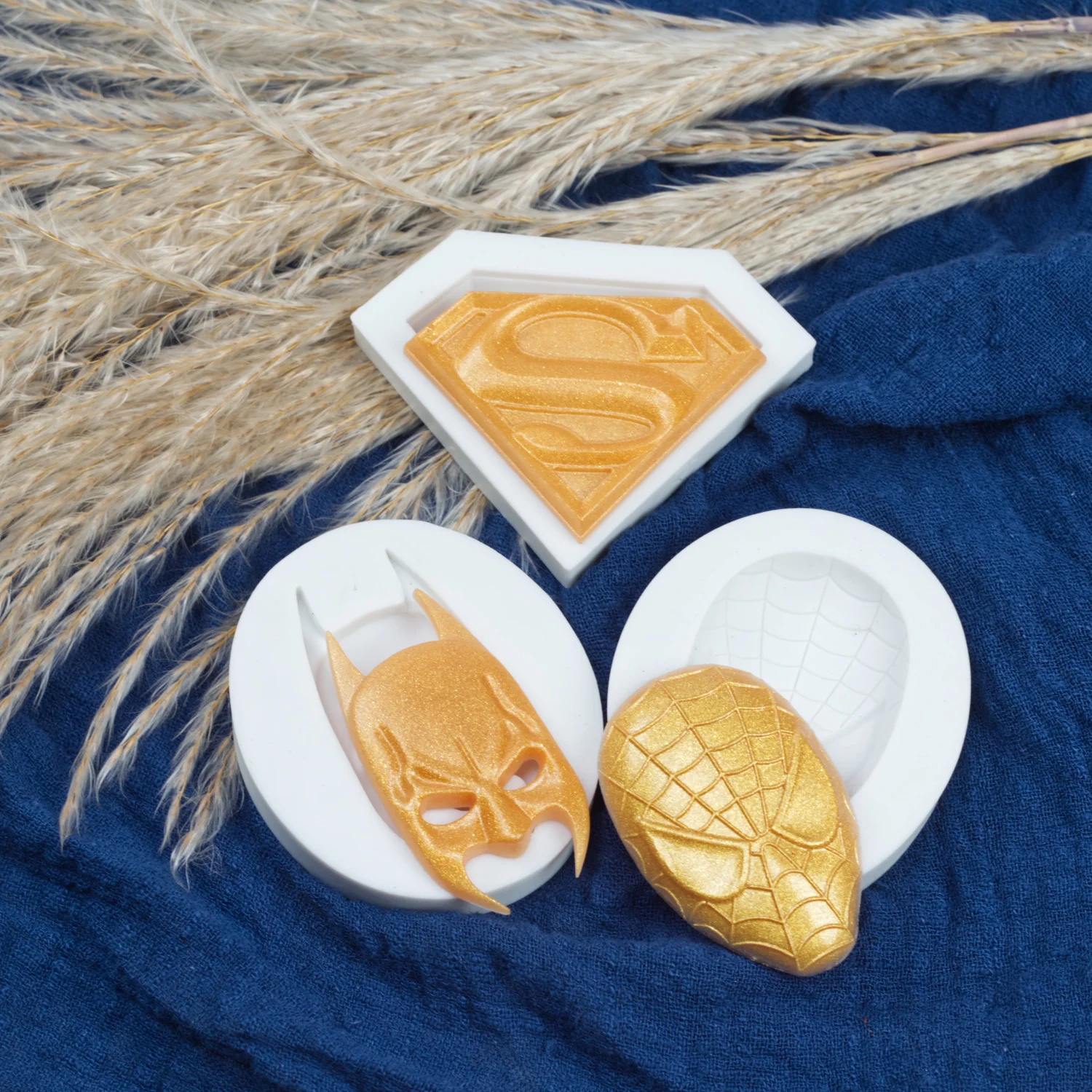 3pc-Super-Hero-Lace-Silicone-Cake-Molds-Fondant-Mold-Cake-Decorating ...