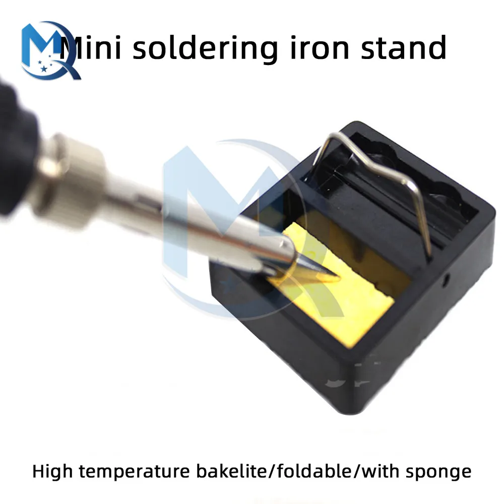 Mini Soldering Iron Stand Square Bakelite Soldering Iron Holder Electric Soldering Iron Holder ...