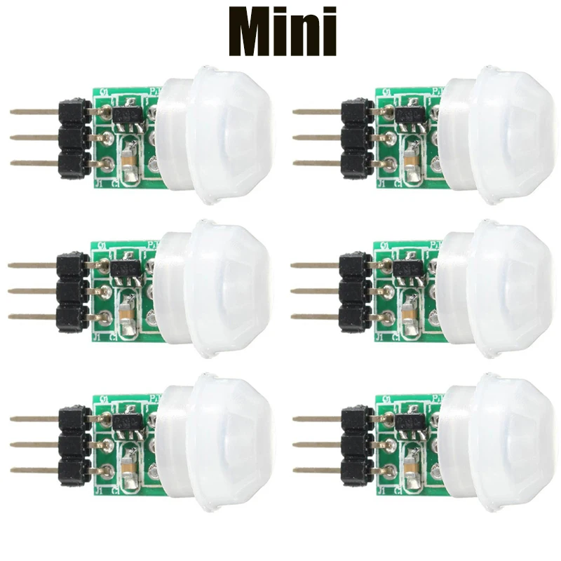 Mini 1/2 / 3pcs Dc 2.7-12v 5pcs Mini Ir Pyroelectric Infrared Pir ...