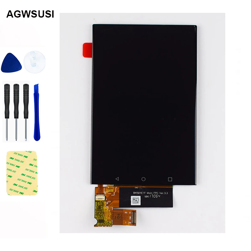 Para blackberry keyone dtek70 display lcd tela do painel módulo de toque digitador da tela ...