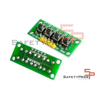Modulo teclado 4 pulsadores 5 pin Arduino Raspberry protoboard PCB|Productos electrónicos en ...