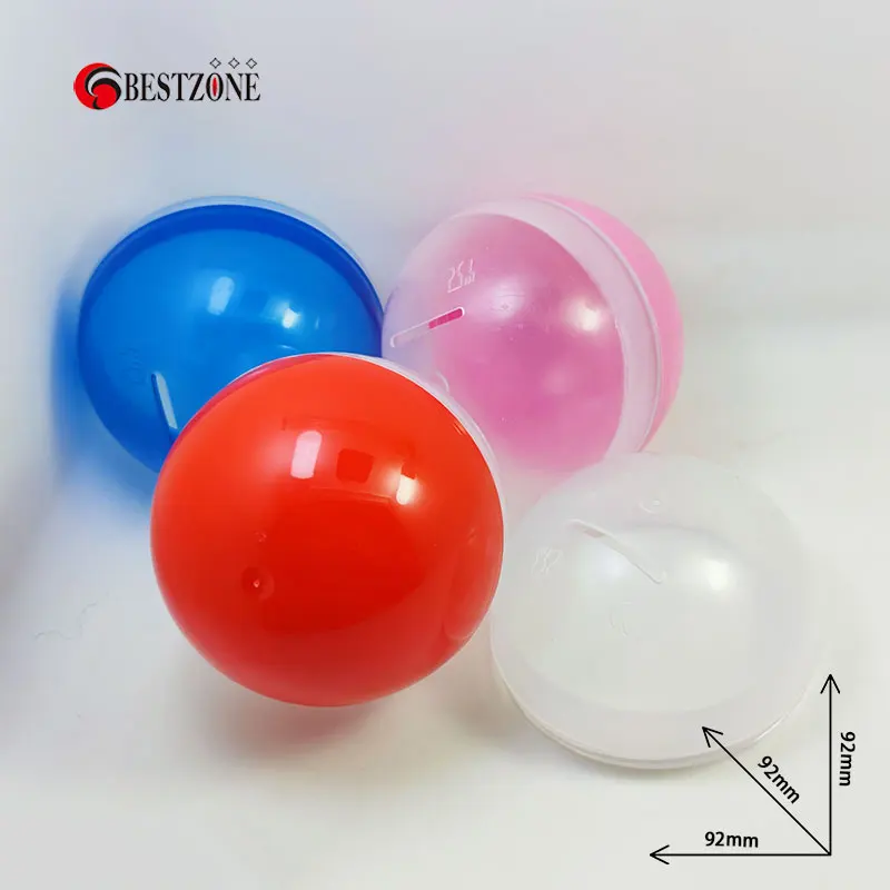 20Pcs-Lot-92MM-Toy-Capsules-Plastic-PP-Hole-Half-Transparent-Colorful ...