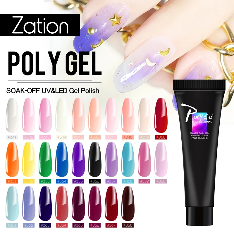 28 Color Builder Gel Nail Tip Form Quicking Building Nail Art Polygel ...