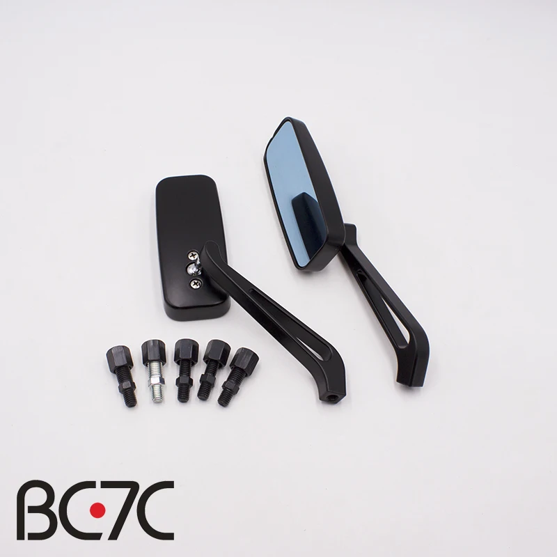 8mm-10mm-Motorcycle-Rear-View-Mirror-Motorbike-Universal-Black-Metal ...