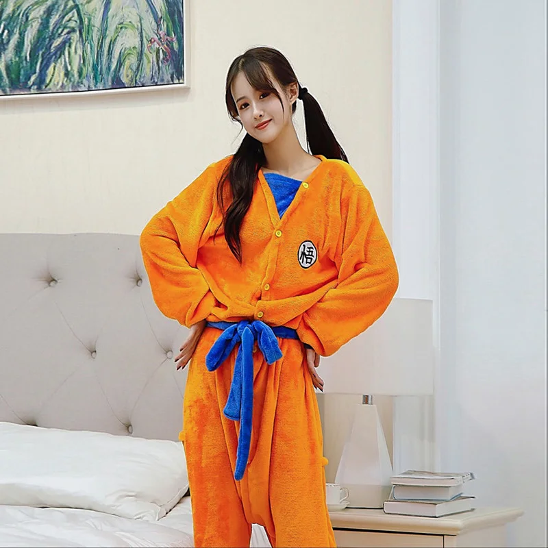 Anime Dragon Ball Son Goku Bathrobe Sleepwear Cosplay Costume ...