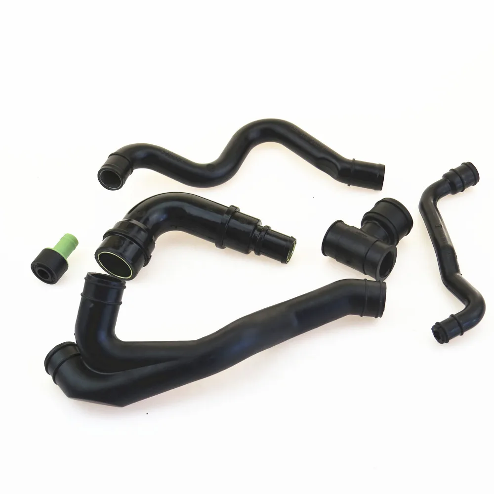 Fhawkeyeq 6 Pcs Car Crankcase Ventilation Vent Pipe Exhaust Hose For Vw ...