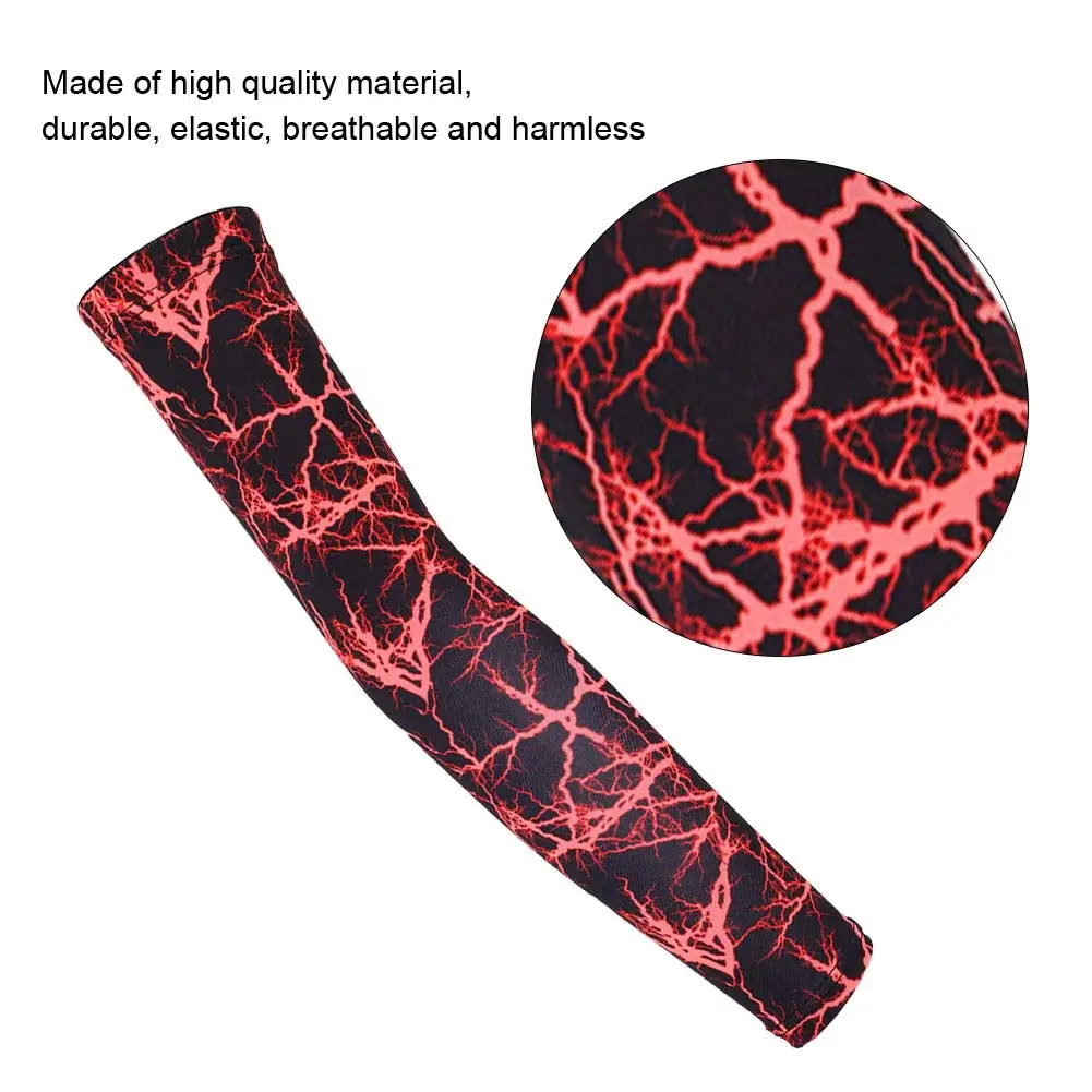 Manchon Bras de Compression UV pour hommes et femmes - Lightning Red ...