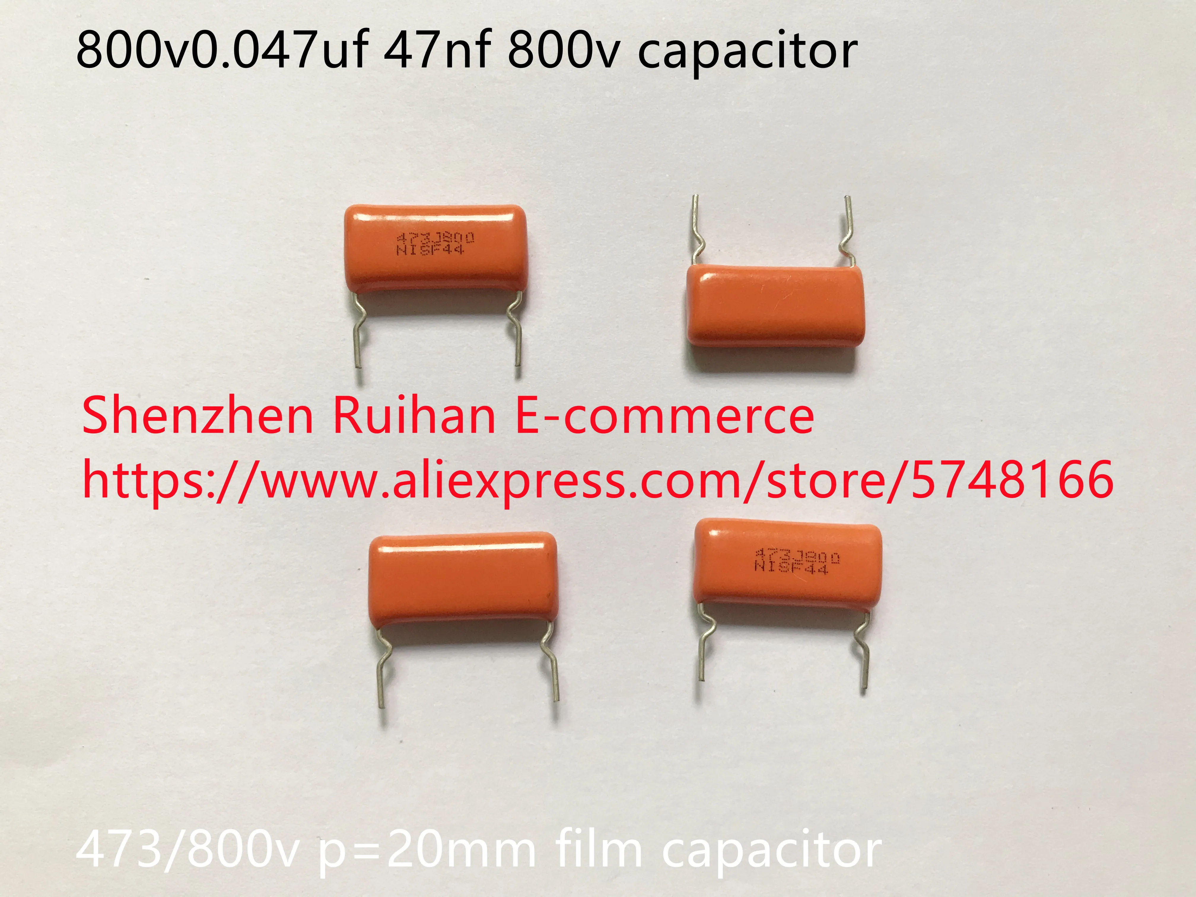 Condensador de película (Inductor), 100% 800v0.047uf 47nf 800v 473/800v ...