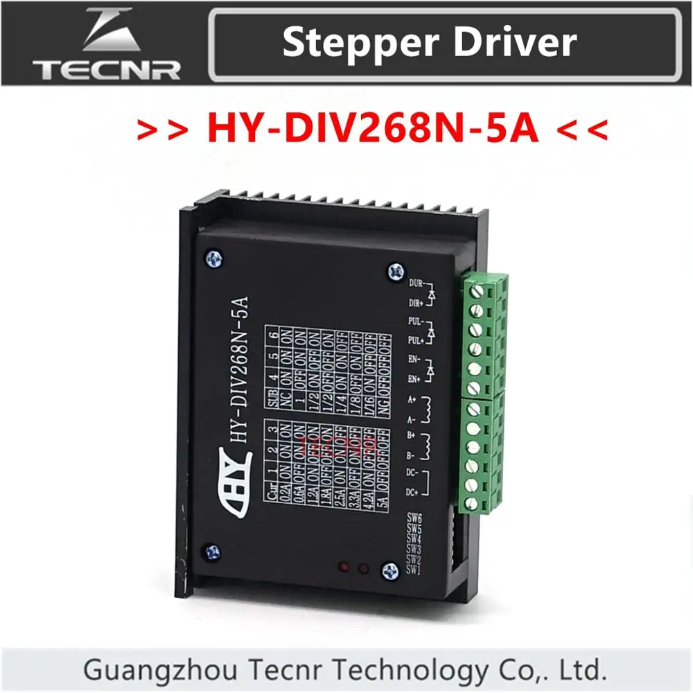 hybrid step motor driver HY-DIV268N-5A two-phase driver DC 12V 48V ...