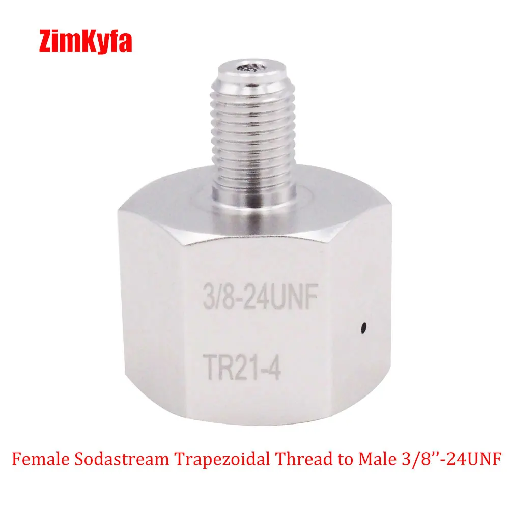 Sodastream Co2 Adapter to 3/8UNF-24 for Mini Regulator Homebrew Beer ...