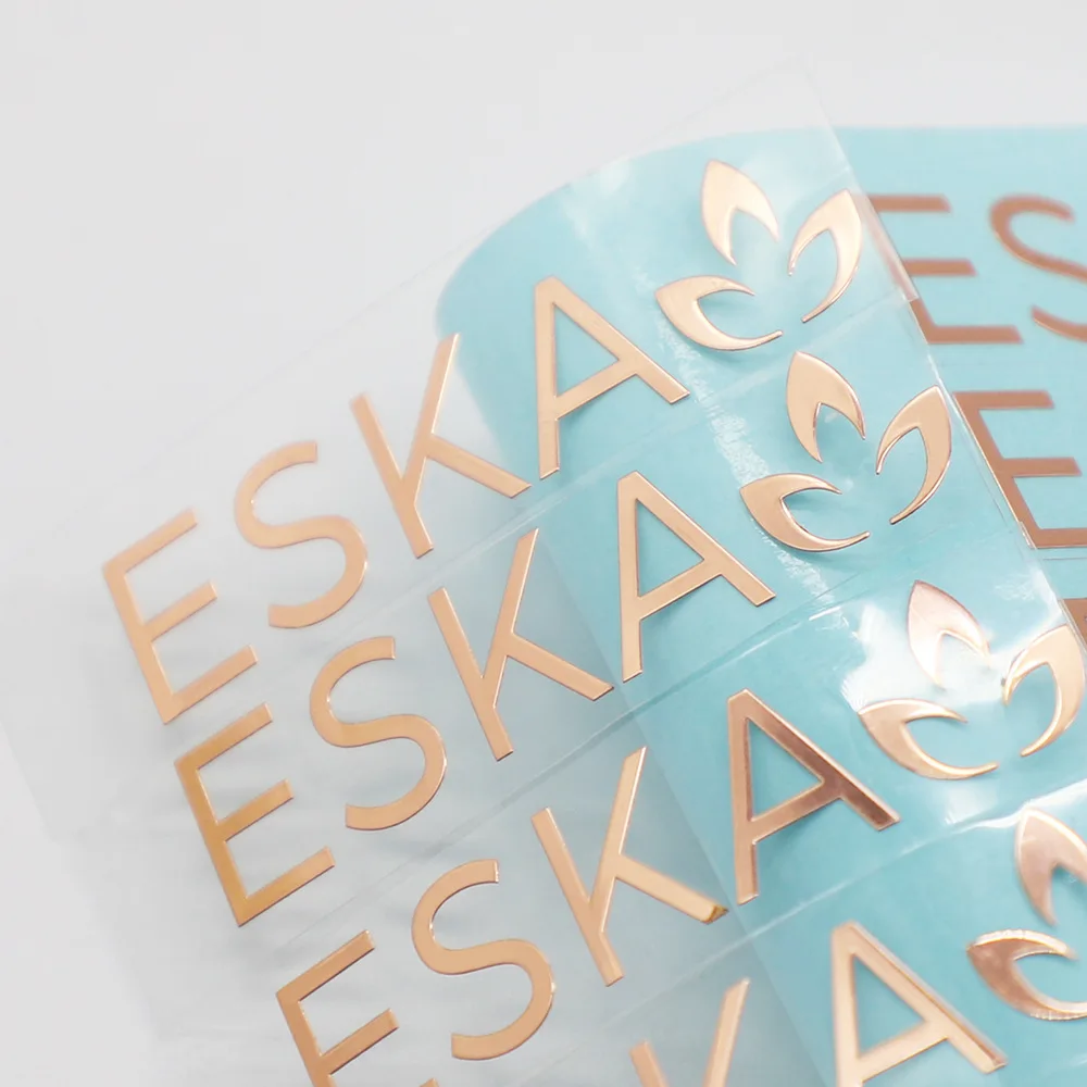 Customized nickel stickers Sample trademark electroformed nickel labels ...