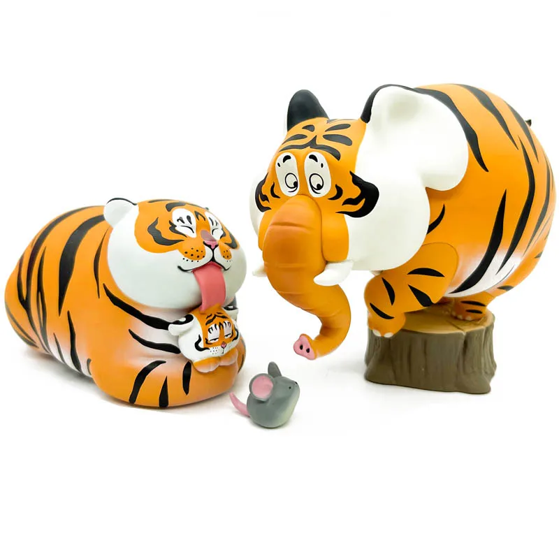 Tiger Blind Box Toys Funny Tiger Can Be Anything Series Figure Anime ...
