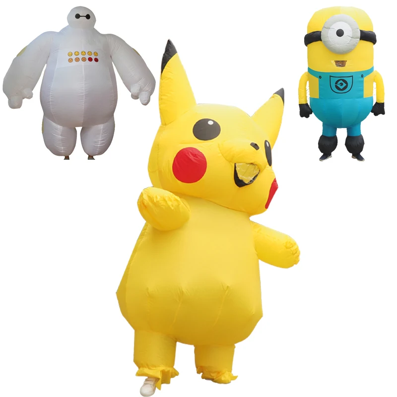 Inflatable Pikachu Costume Halloween Cosplay Large Pokemon Mascot ...