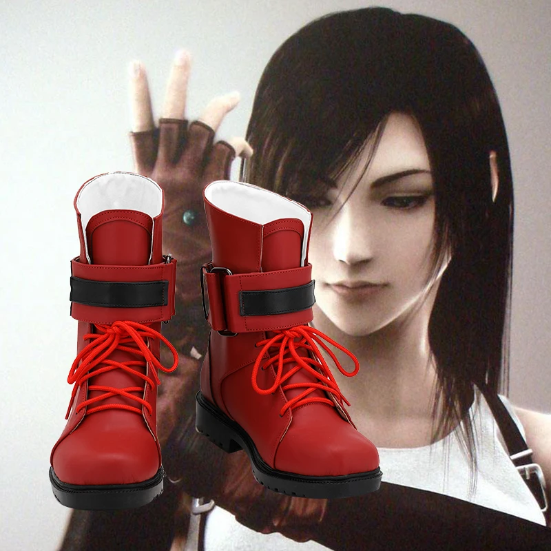 Game Final Fantasy VII Cosplay Tifa Lockhart Costume Boots Only Shoes ...