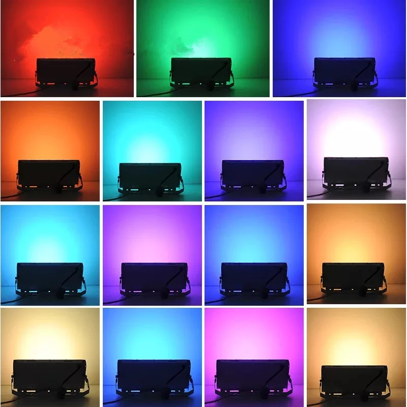 LED flood light RGB 50W perfect power flood light colorful street light ...