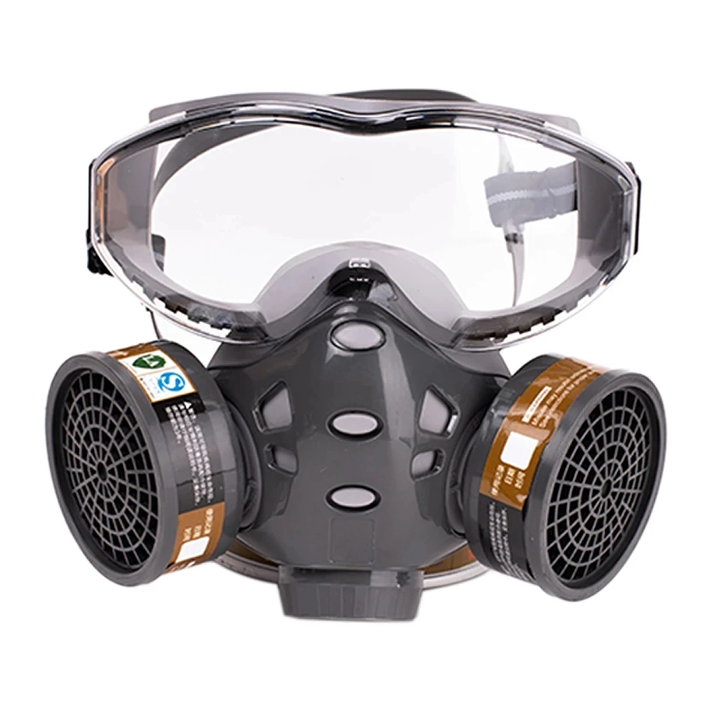 Face-Gas-Mask-With-Safety-Goggles-Anti-Dust-Respirator-With-Active ...