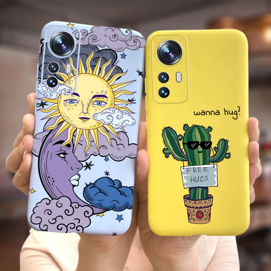For-Xiaomi-12-Case-Mi-12X-Cover-Soft-Silicone-Stylish-Candy-Painted ...