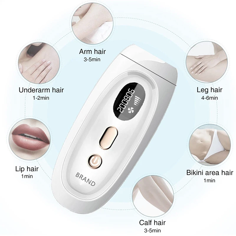 500000 Pulses IPL Hair Removal Machine Permanent Portable Depilator ...