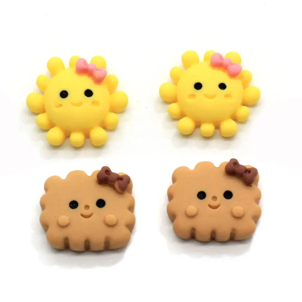 20Pcs-Kawaii-Sun-Biscuits-Flat-Back-Resin-Cabochon-SImulation-Fake-Food ...