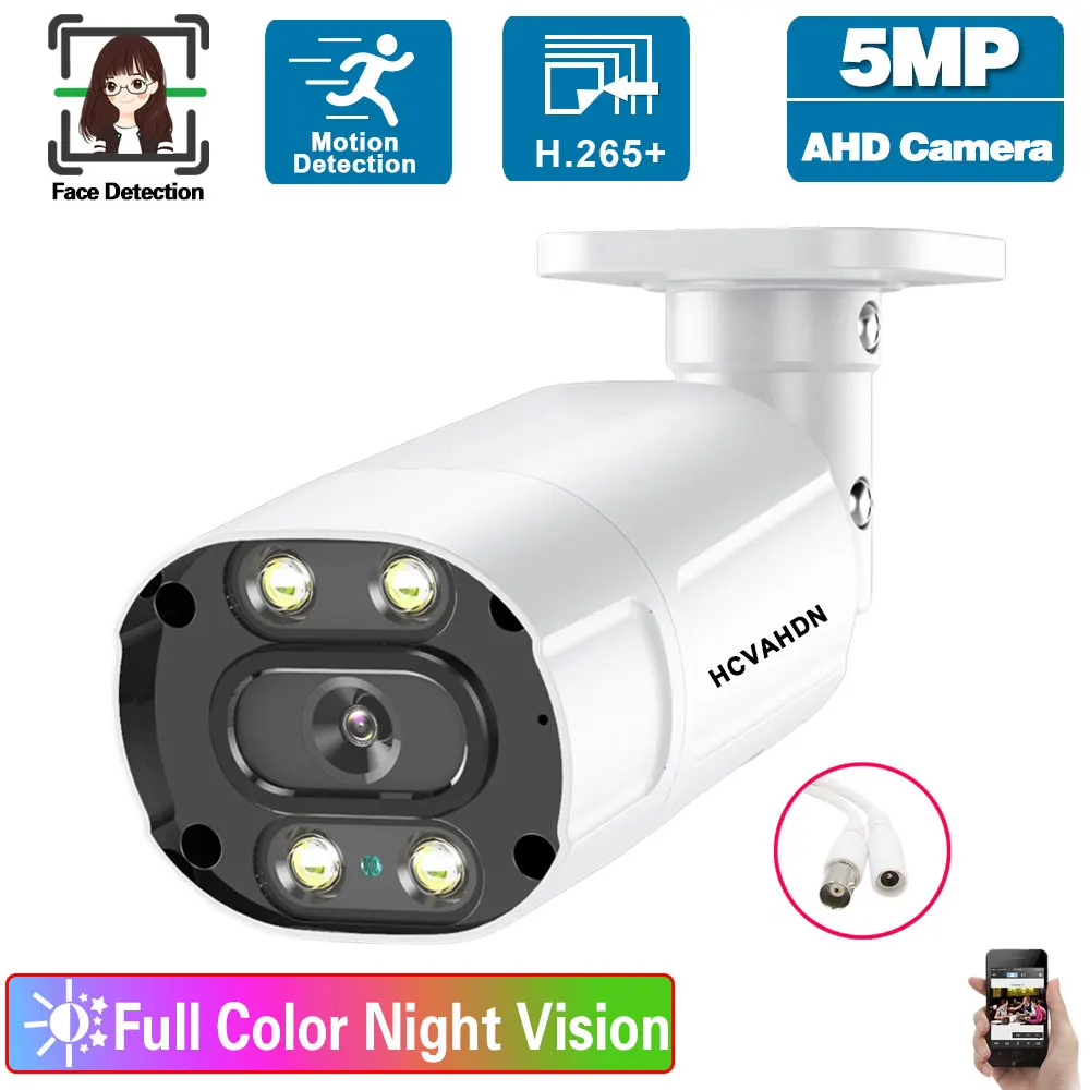 Wired-CCTV-Analog-Security-Camera-5MP-Outside-Motion-Detection-Color ...