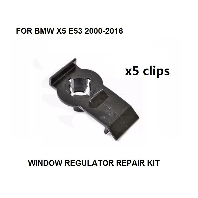 5x WINDOW REPAIR CLIPS FOR BMW X5 E53 2000 2015 SUV LEFT OR RIGHT FRONT ...