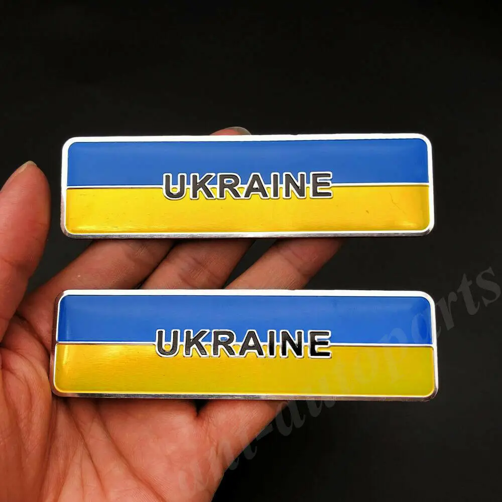 2pcs-Metal-Ukraine-Flag-Car-Trunk-Rear-Fender-Emblem-Badge-Decal ...