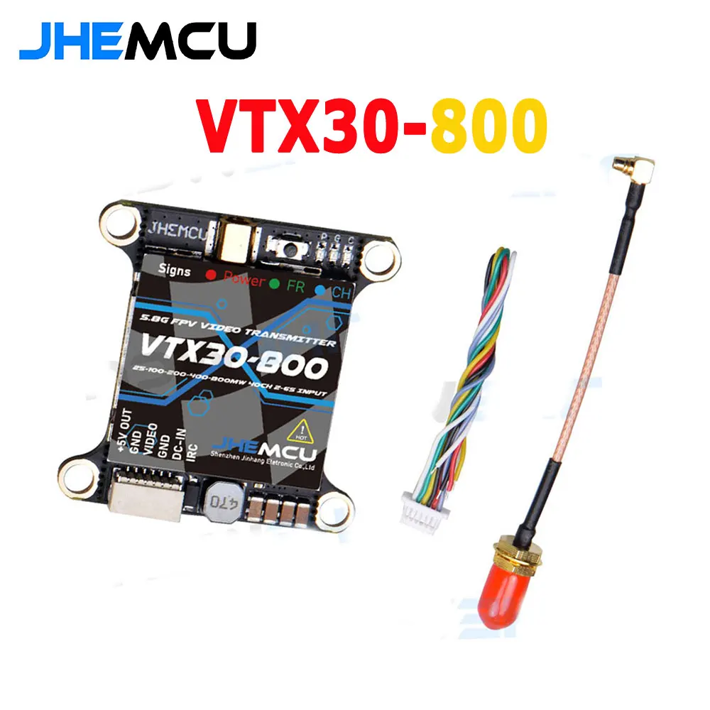 JHEMCU VTX30-800 VTX5848 LITE 40CH 5.8G 25/100/200/400/800mW Switchable ...