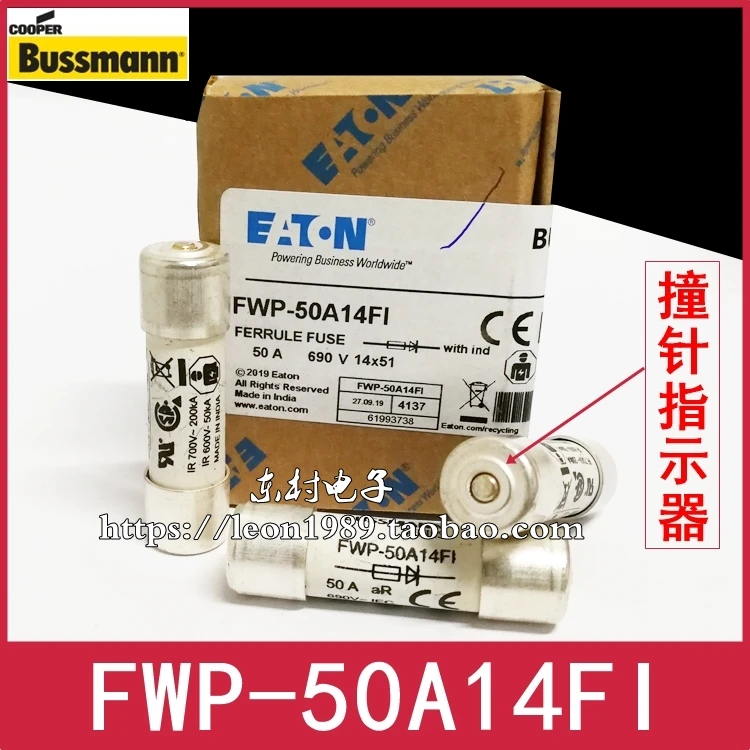 EATON Bussmann FWP-50A14FI 50A 690V/700V fuse 100% new and original