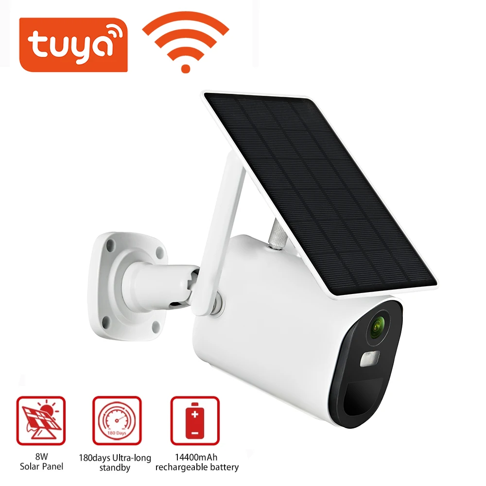 Tuya WIFI Camera Solar Panel 1080P Outdoor IP Camera Rechargeable ...