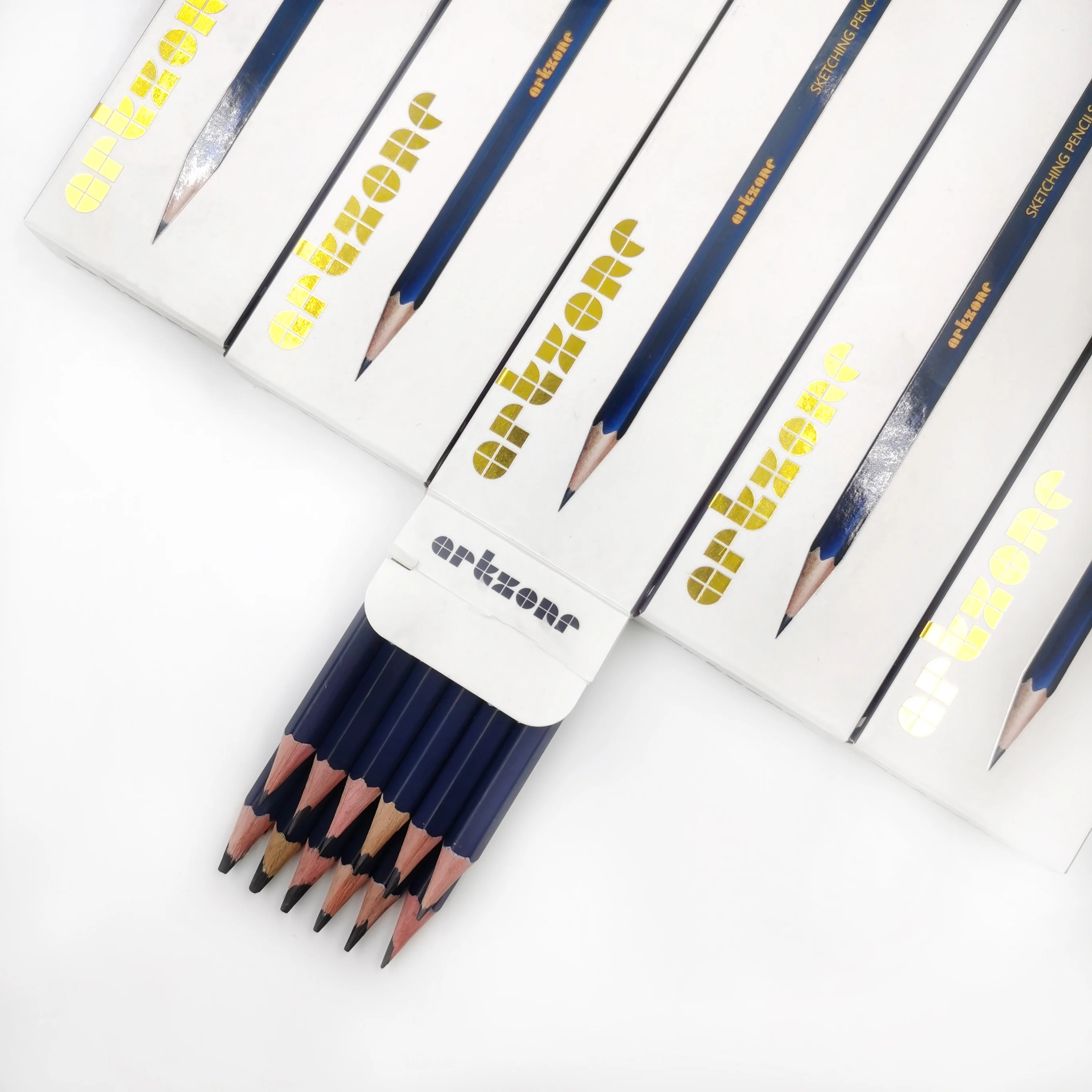 CRAYON GRAPHITE,--ensemble de crayons de dessin professionnels en Graphite 6H 12B, ensemble de ...