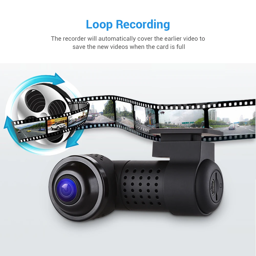 360° Panoramic fisheye len Car DVR dual Cameras Full View front rear ...