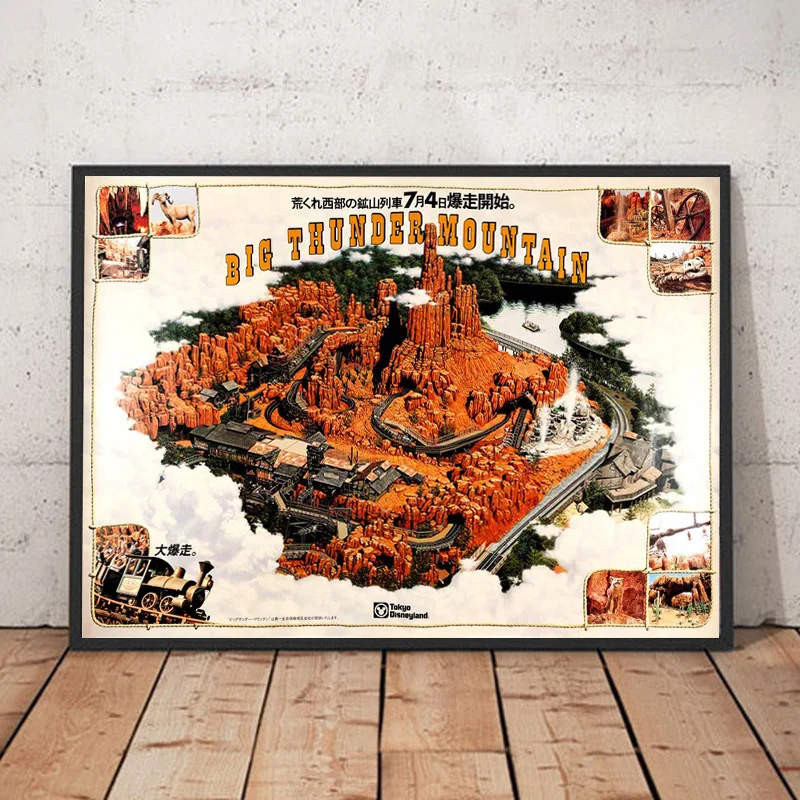 Big Thunder Mountain Railroad Poster