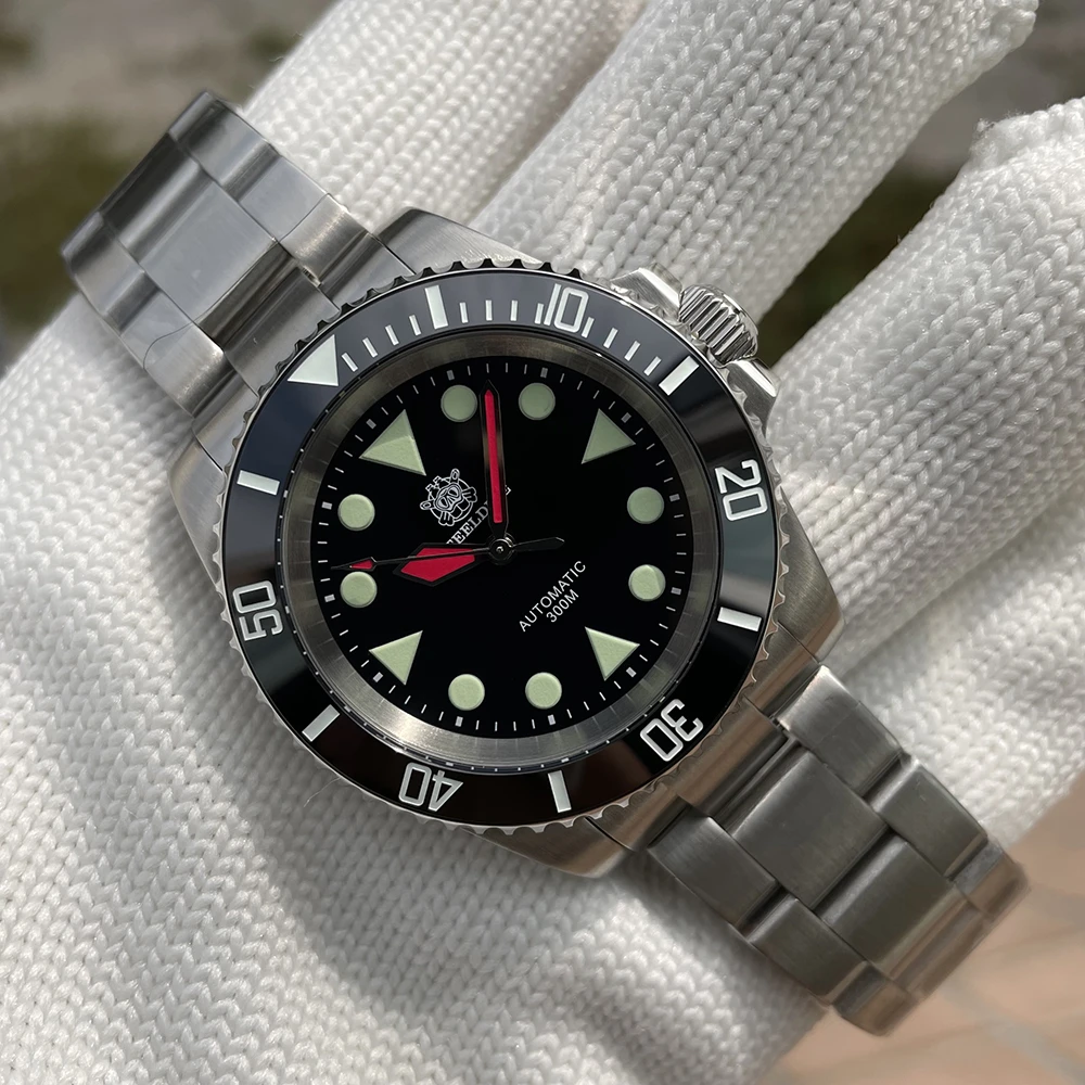 Steeldive 1955 No Date Automatic Self Winding Diving Watch Mens 300m ...