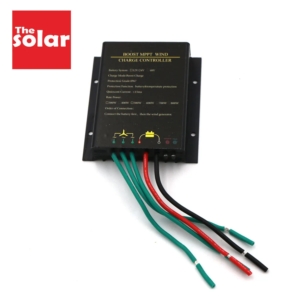 300W 600W 800W MPPT Charge Controller Wind Generator 12V 24V 48V Charge ...