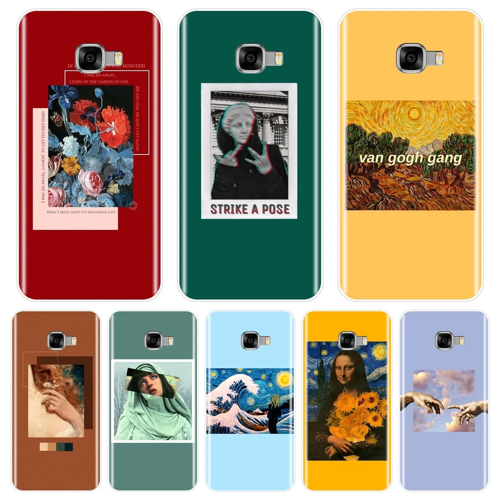 Back-Cover-For-Samsung-Galaxy-C9-C7-C5-Pro-Soft-Silicone-Yellow-Van ...