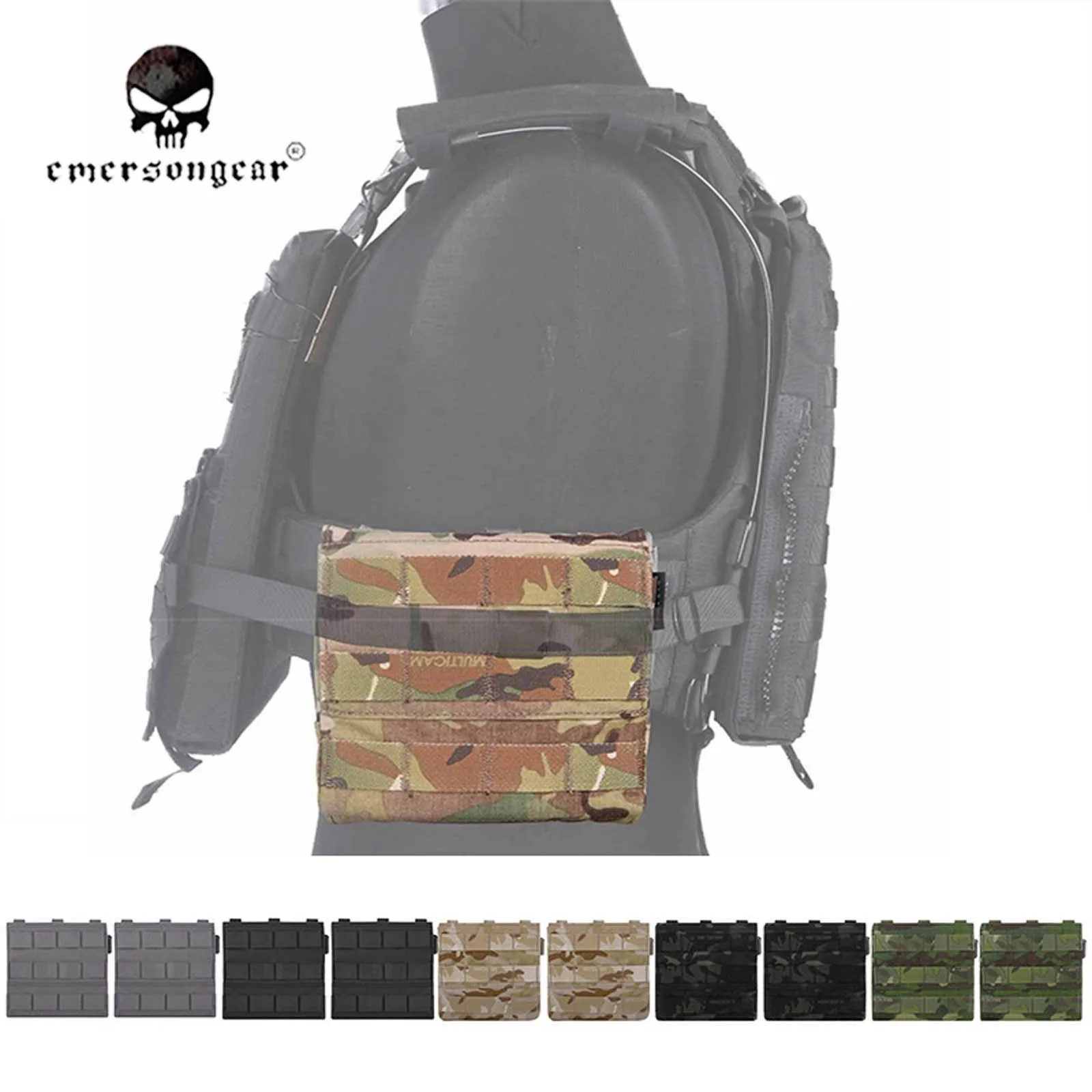 Emerson-Tactical-AVS-Side-Amor-Carrier-Set-Airsoft-Molle-Combat-Pouch ...